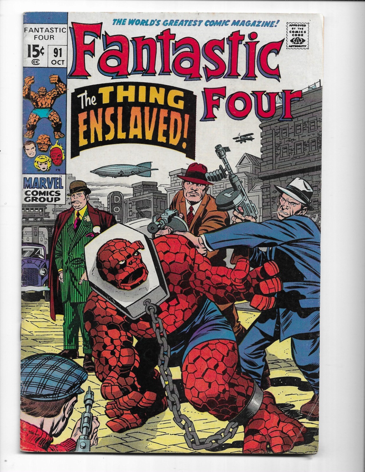 Fantastic Four 91 1969 Marvel Comics VG/F 5.0 1st App Torgo Slave ...