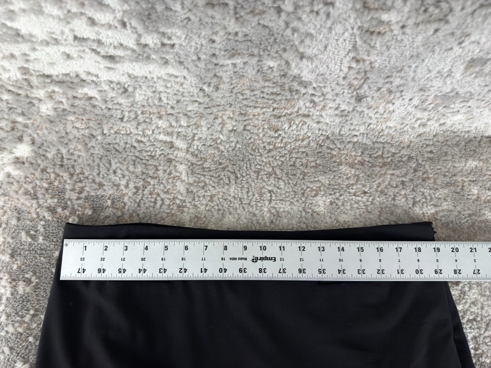 NEW Tahari Size 16 Stretch Minimalist A Lined Skirt Black Zip Career ...