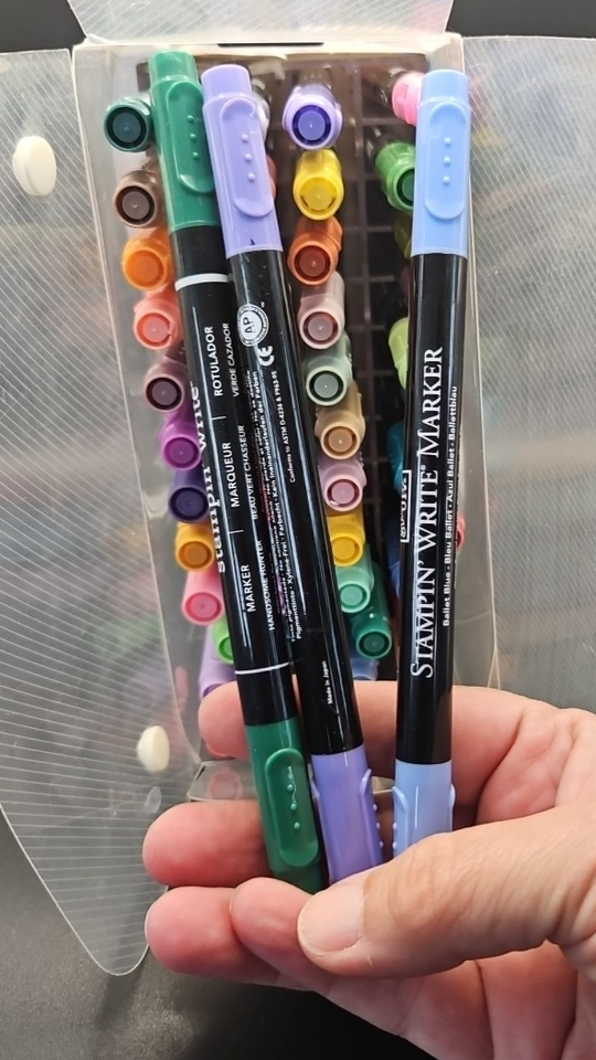 STAMPIN UP Stampin' Write Markers Water Based/Dual Tip with case 48 ...