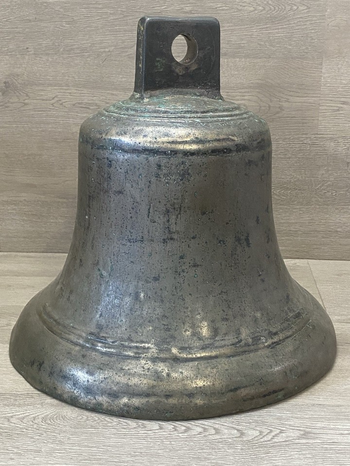 Huge Brass Authentic Ships Bell 60lb Antique Nautical Bell! | eBay