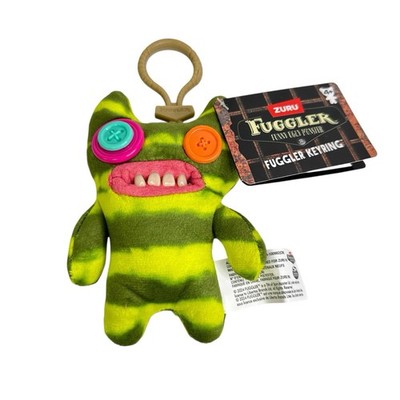 Fuggler Keyring Indecisive Monster Mini Plush Green & Yellow New ...