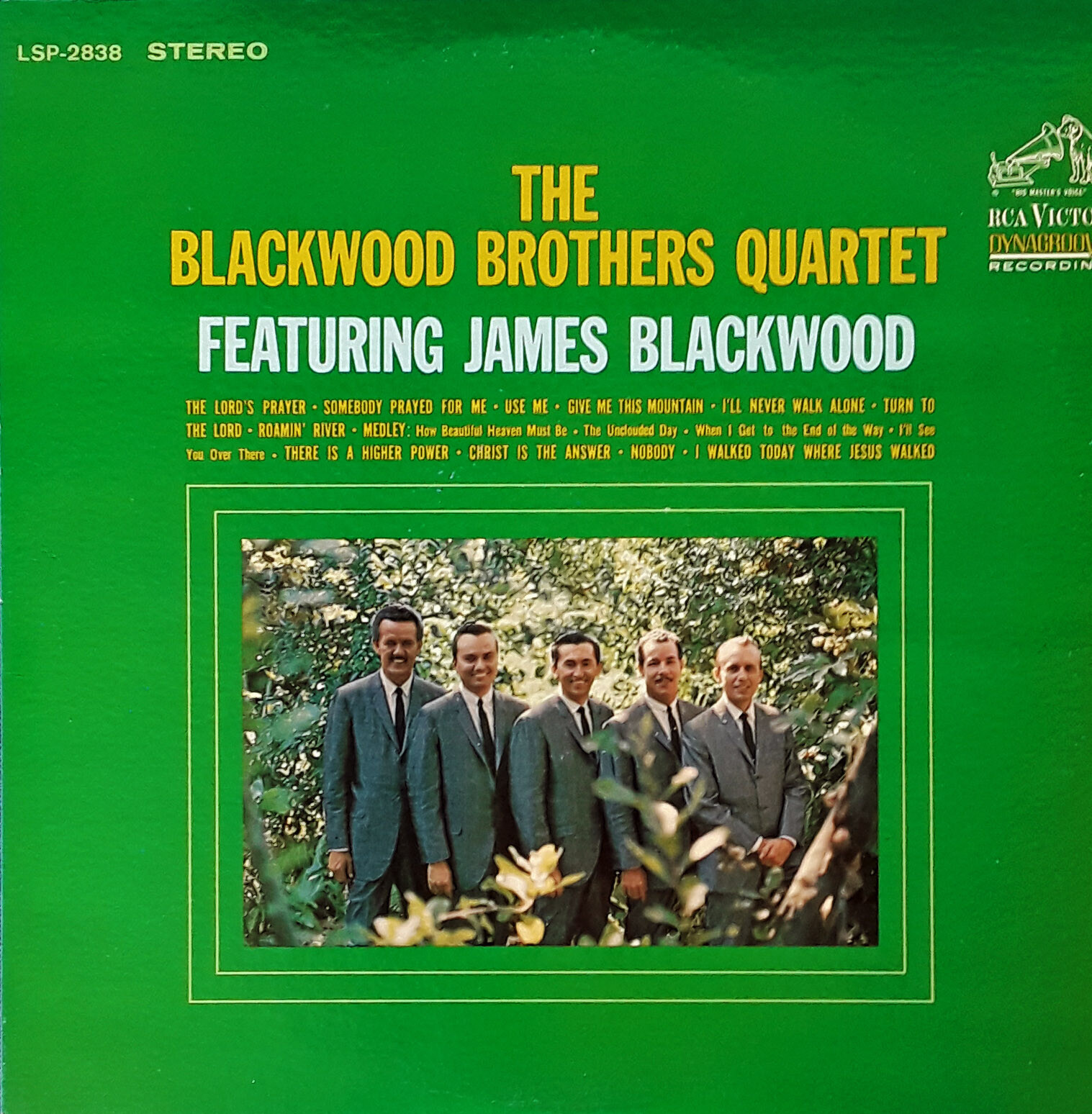 BLACKWOOD BROTHERS QUARTET - FEATURING JAMES BLACKWOOD - RCA - STEREO ...