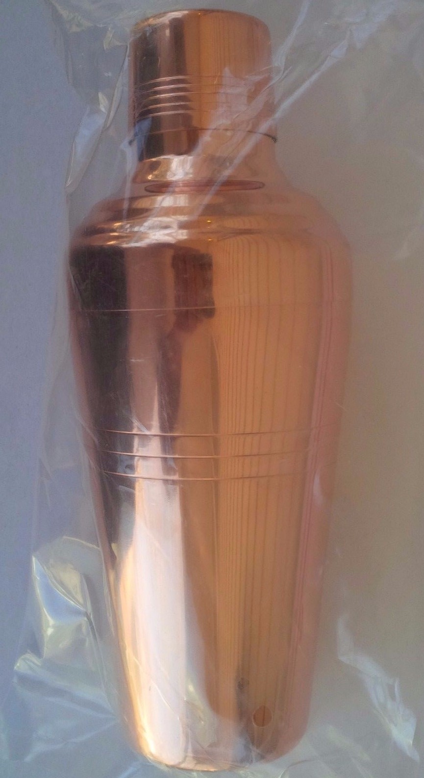 HIC Copper Bar Cocktail Shaker, Mirror Finish, Copper-Plated 18/8 ...