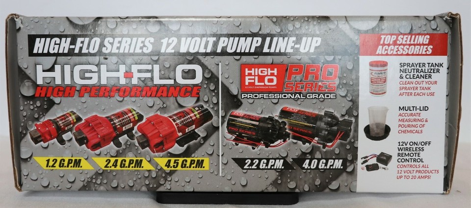 HIGH-FLO High Performance 2.4 GPM 60 PSI 12V Pump #HFP-24060-113 | eBay
