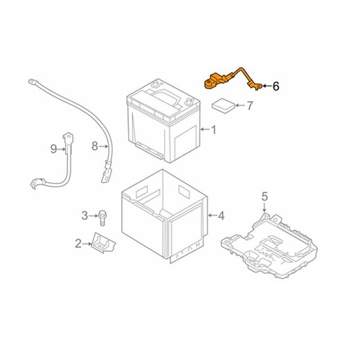 New Battery Negative Cable 70am Battery Sensor For 2012-2015 Kia Rio ...