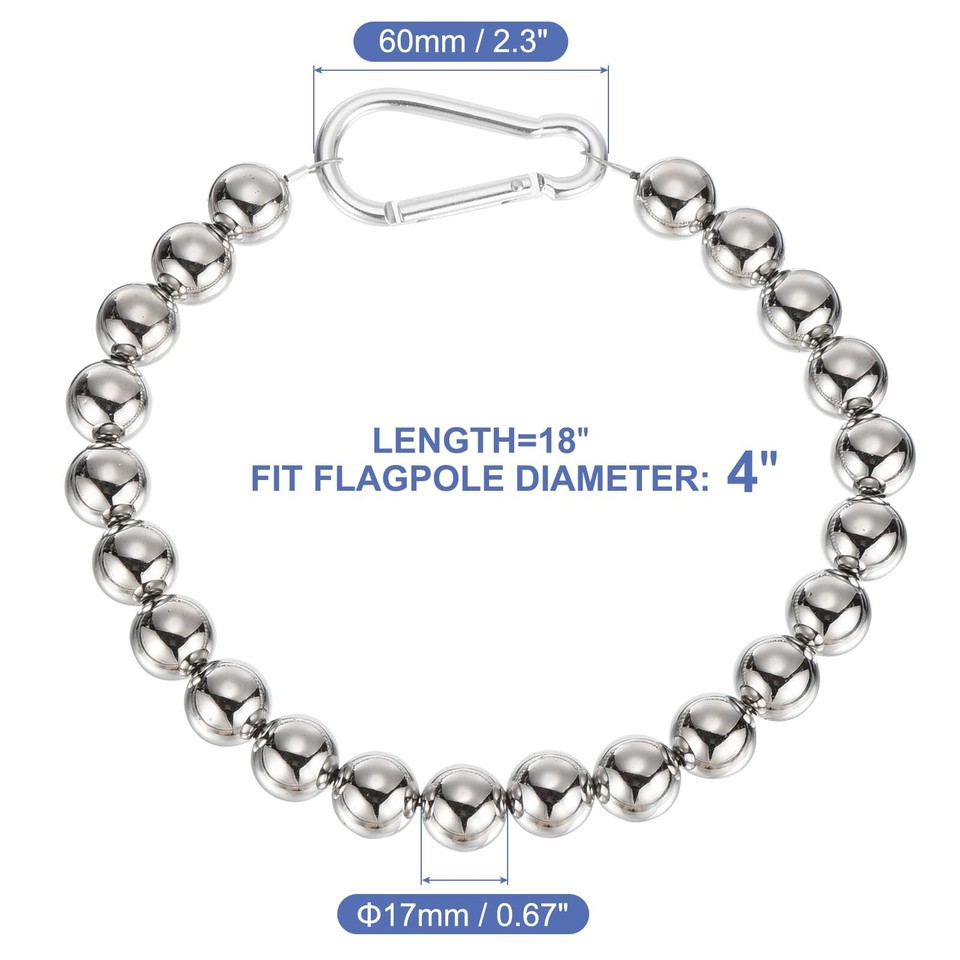 1 Pcs Flag Pole Beaded Retainer Ring FlagPole Weights for Bottom ...