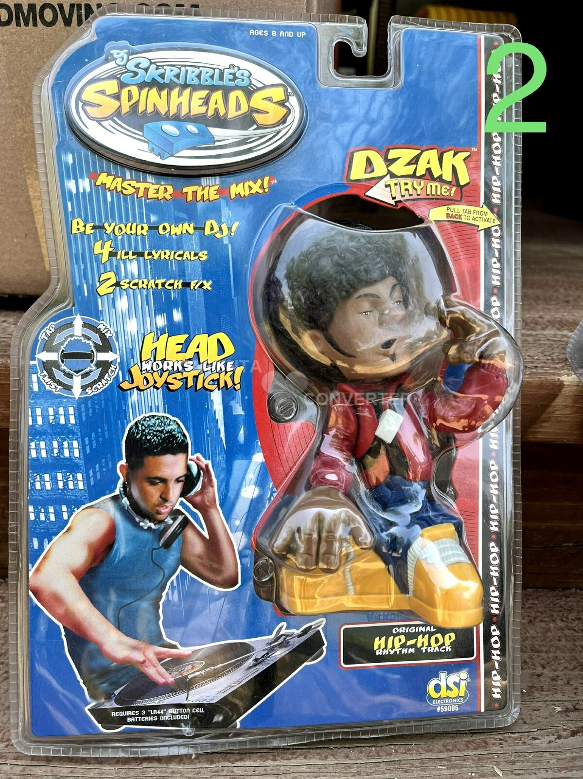 DJ Skribble Spinheads Dzak Figure #59005 M22 for sale online | eBay