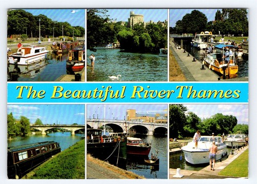 Beautiful River Thames Scenes England Vintage 4x6 Postcard AF345-5A | eBay