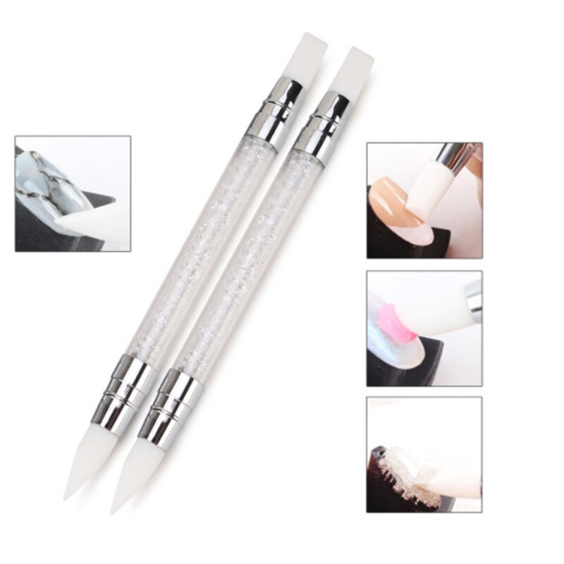 1pcs Dual-Ended Nail Art Silicone Sculpture Pen Nails Art Tools DIY ...