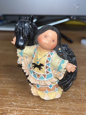 Enesco Friends of the Feather Figurine Indian Girl “She Who Reins Power ...