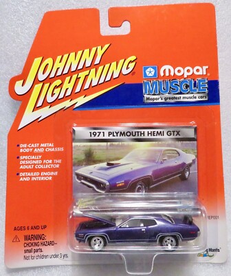 1971 Plymouth Hemi GTX collector car in orig pkg w/trading card--new ...