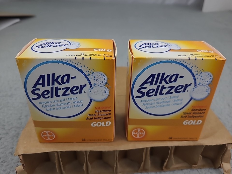 2x Box Alka Seltzer Gold Exp 01/26, 36 Tablets | eBay