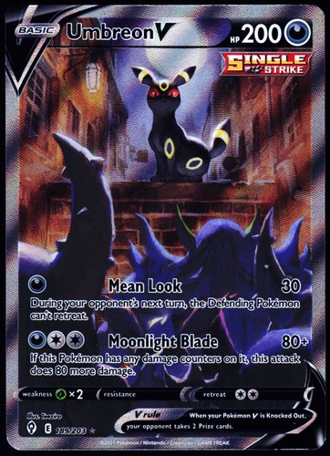 Pokemon Card- Umbreon V (Alternate Full Art) SWSH07: Evolving Skies ...