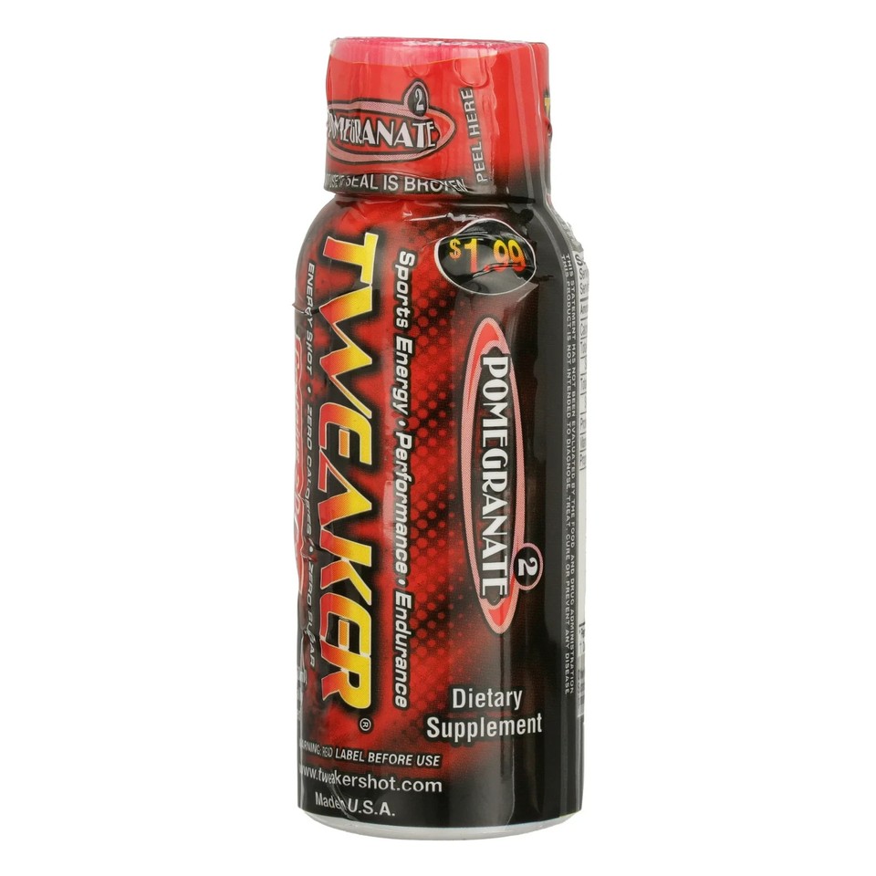 Tweaker Energy Shot, Pomegranate, 2 fl oz, 24 Count - FREE SHIPPING | eBay