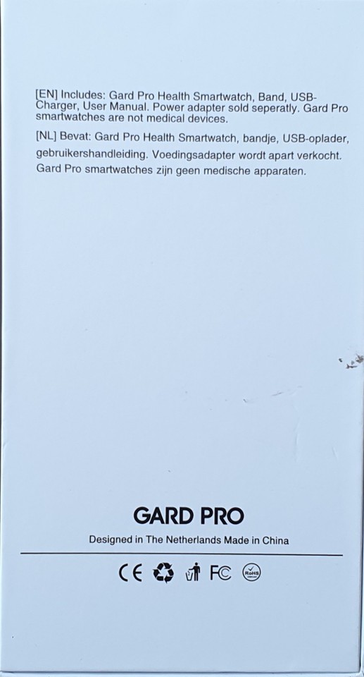 Gard Pro Health Smartwatch 2 Blue iOS/Android Compatible | eBay UK