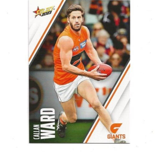 2023 AFL SELECT FOOTY STARS GWS GIANTS CALLAN WARD COMMON BASE CARD ...
