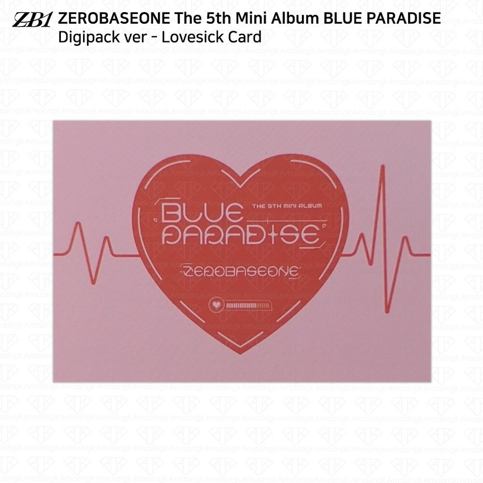 ZEROBASEONE ZB1 5th Mini Album Blue Paradise Official Photocard ...