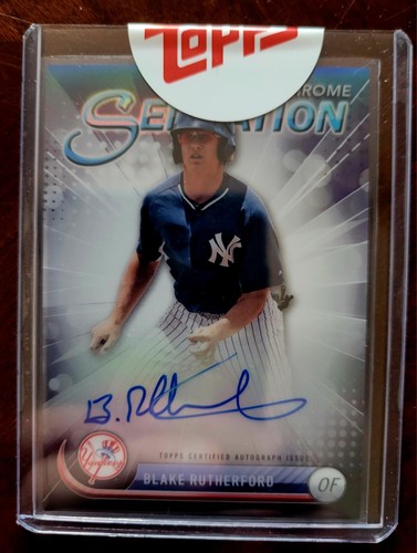 2017 Bowman Chrome Sensation Blake Rutherford Auto /99 Rookie Nationals ...