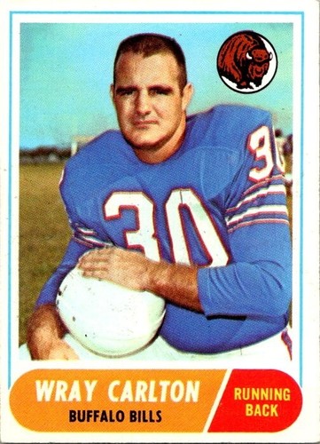 1968 TOPPS FOOTBALL #97 WRAY CARLTON MID GRADE JA | eBay
