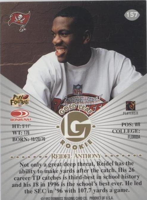 1997 Leaf Reidel Anthony #157 for sale | eBay