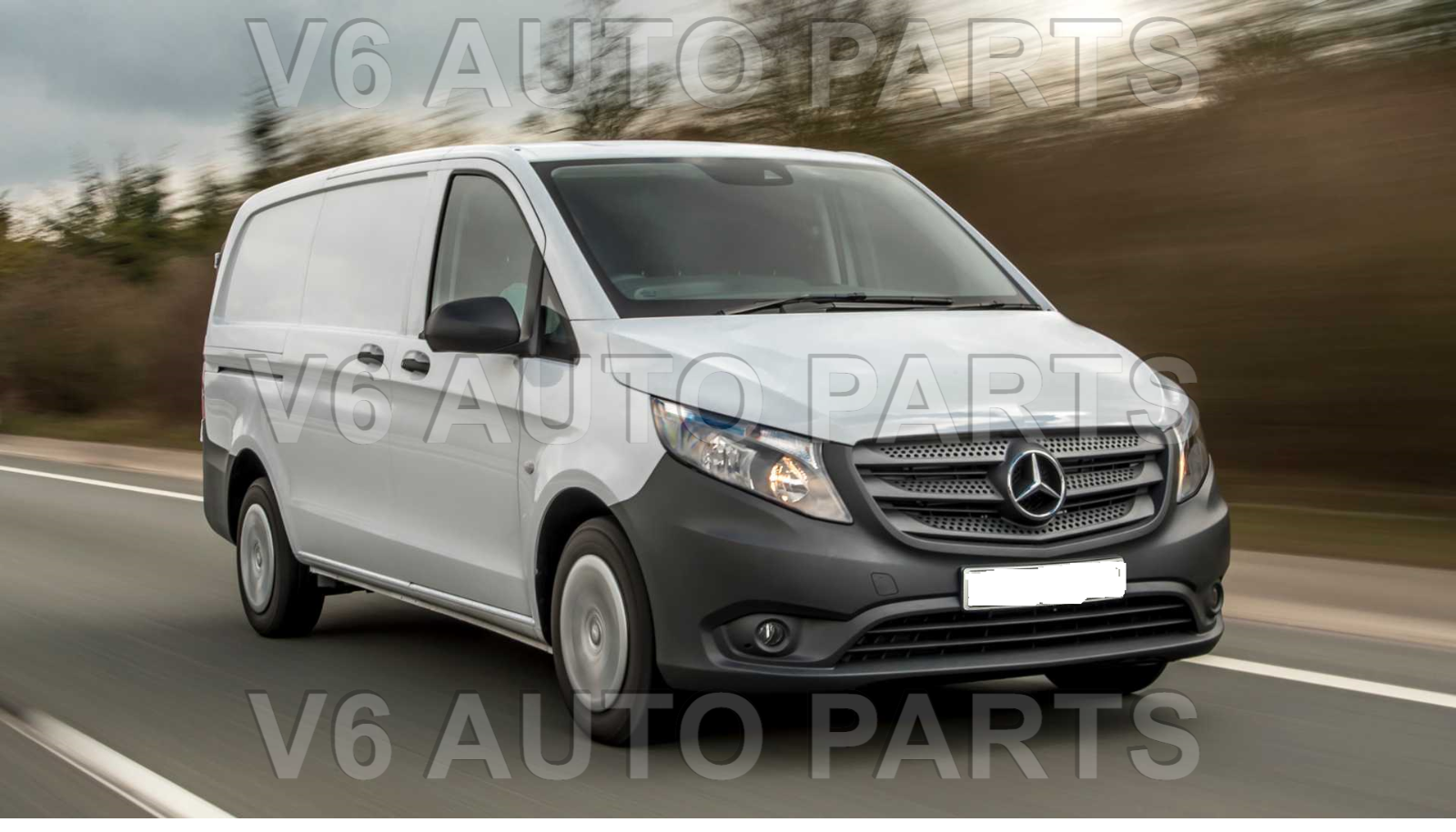 For Mercedes Vito Van W447 119 Front Radiator Black GT Grille ...