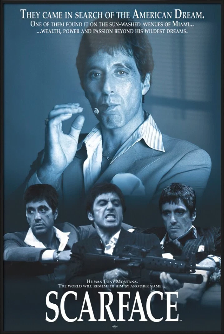 Framed Scarface Poster