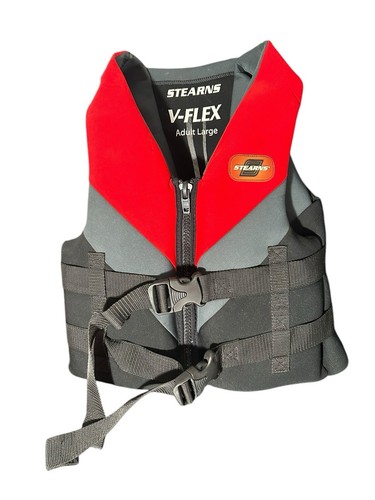 Stearns V-Flex Adult Large Life Vest Unisex Red Gray Black High Quality ...