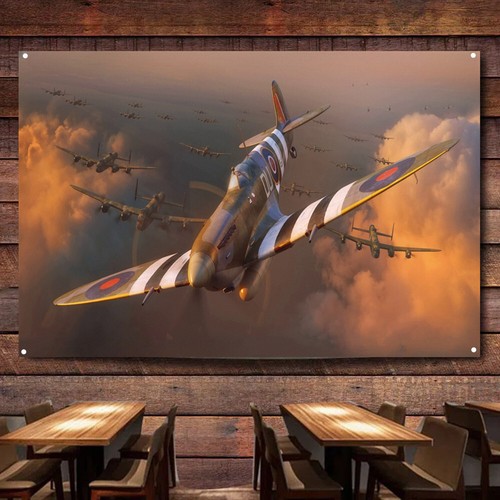 Spitfire Mk.IXc Fighter Jet Plane Aircraft Military Wall Art Poster ...