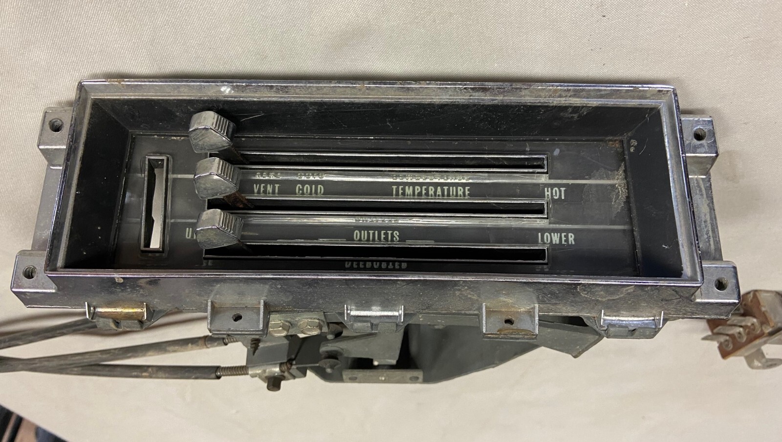 OE Used Heater Control Assembly With A/C and Cables 1967 1968 Firebird ...