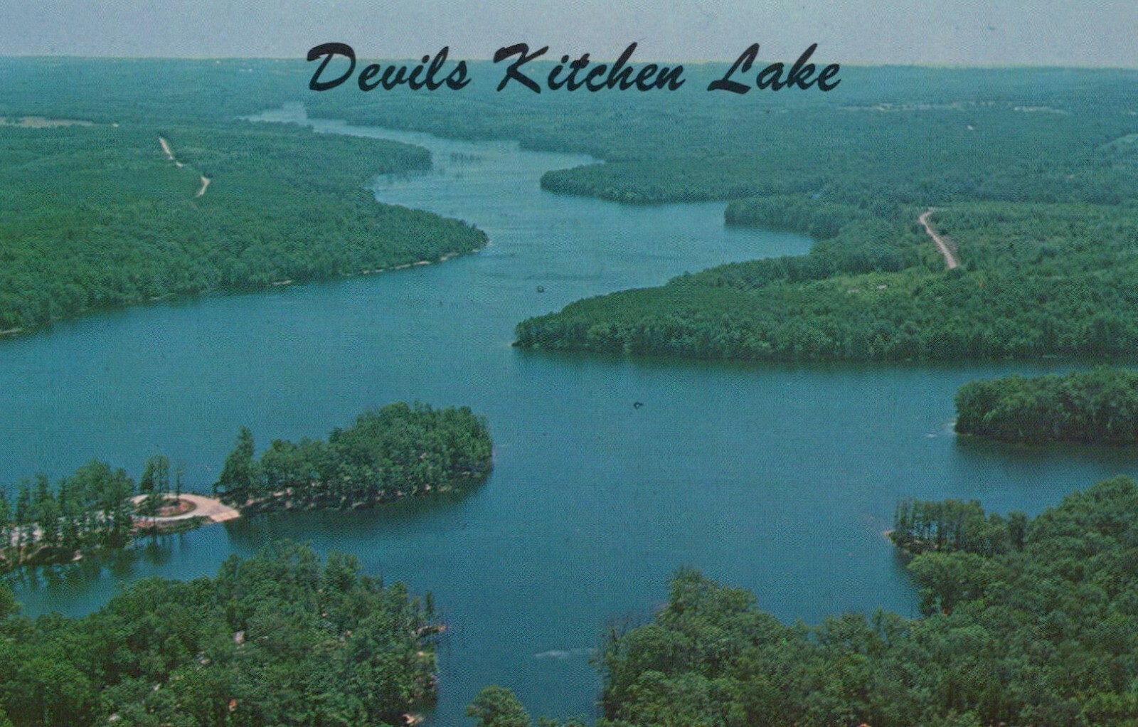 Devils Kitchen Lake Blue Water Southern Illinois Postcard | eBay