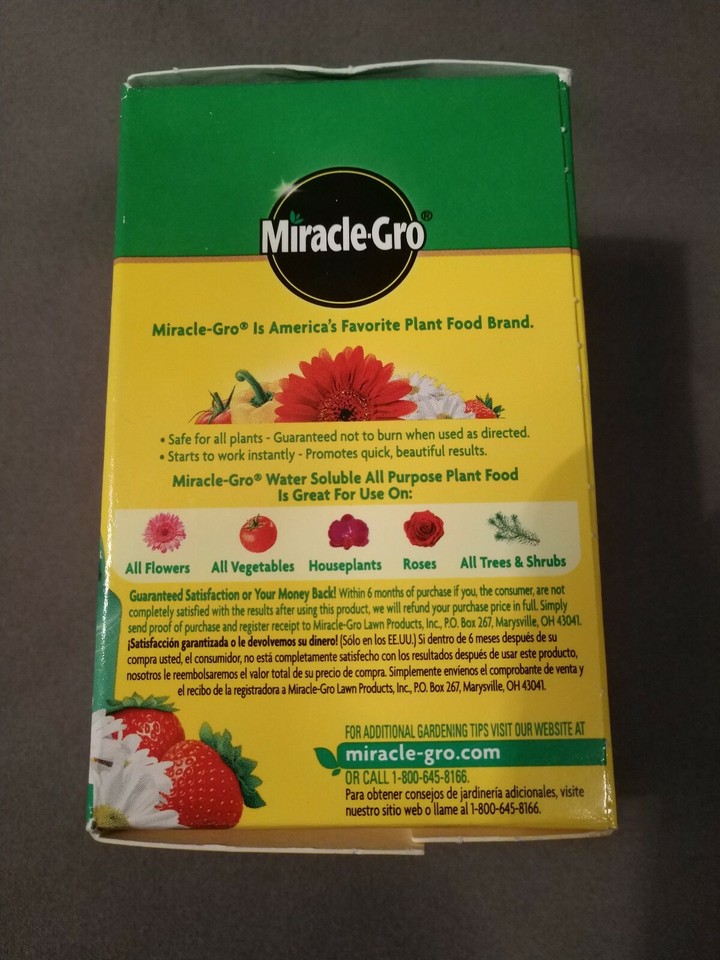 Miracle Gro All Purpose Plant Food 10 Sq. Ft. Powder 8 Oz | eBay