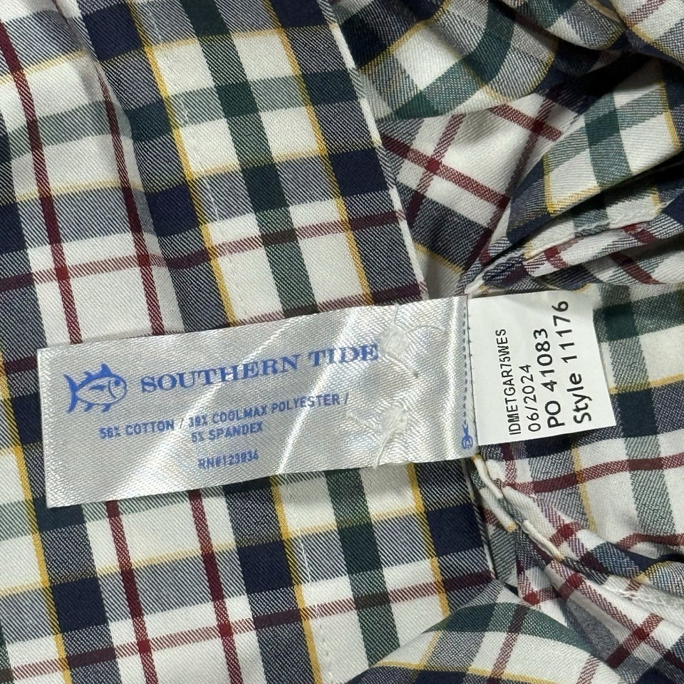 Southern Tide Men's Size Medium Forest Blome Charleston Master Plaid ...