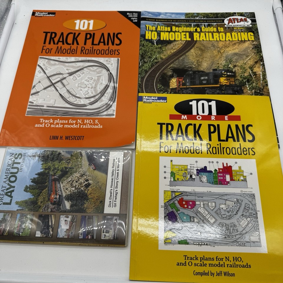 Lot of 23 Model Train Railroad Paperback Books Track Plans~Wiring ...