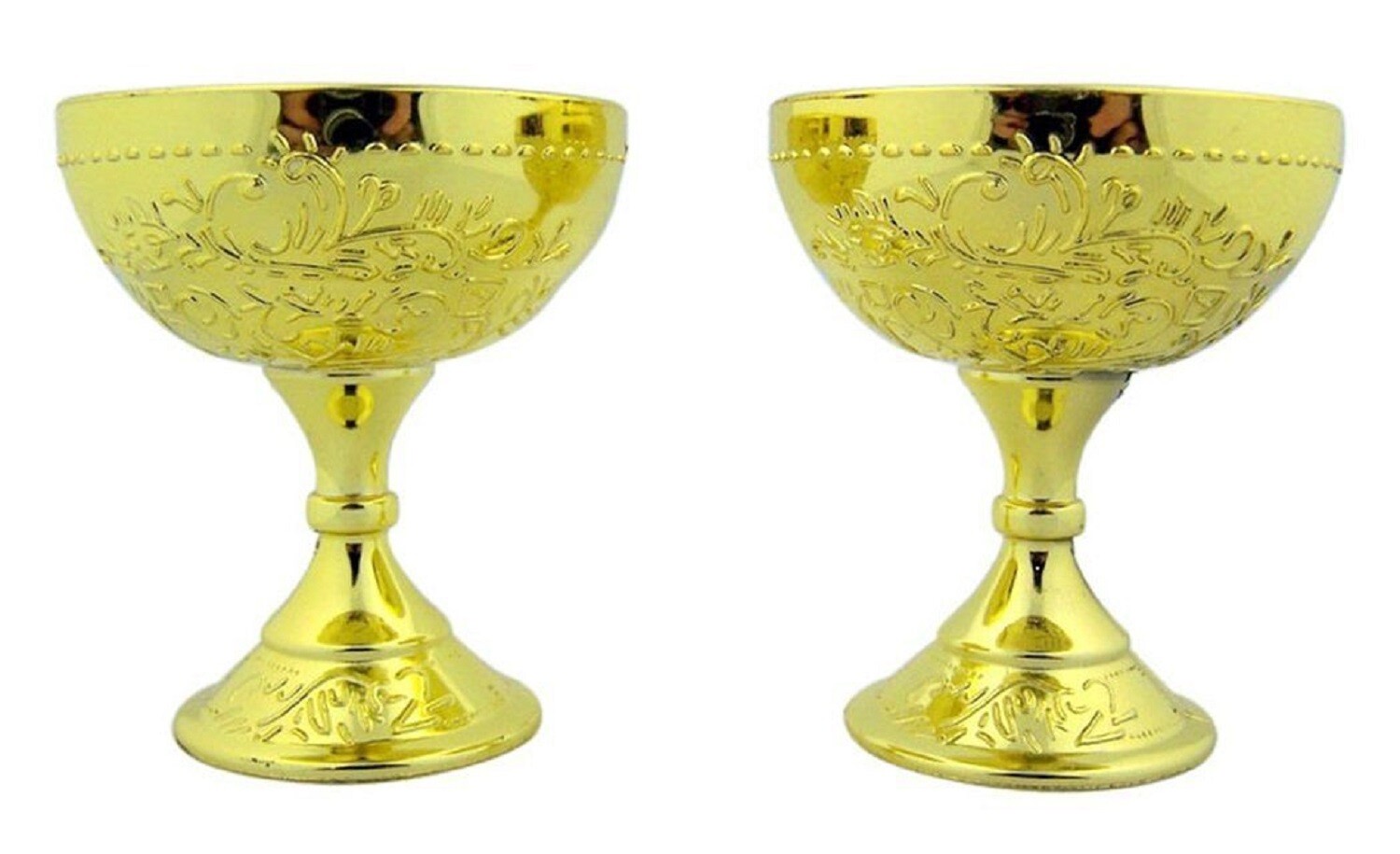 12 Gold Plastic Chalice cup favor 2.75" tall communion decoration | eBay