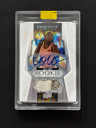 2021 Upper Deck Exquisite Coco Gauff rookie Patch Auto /99 Tennis | eBay