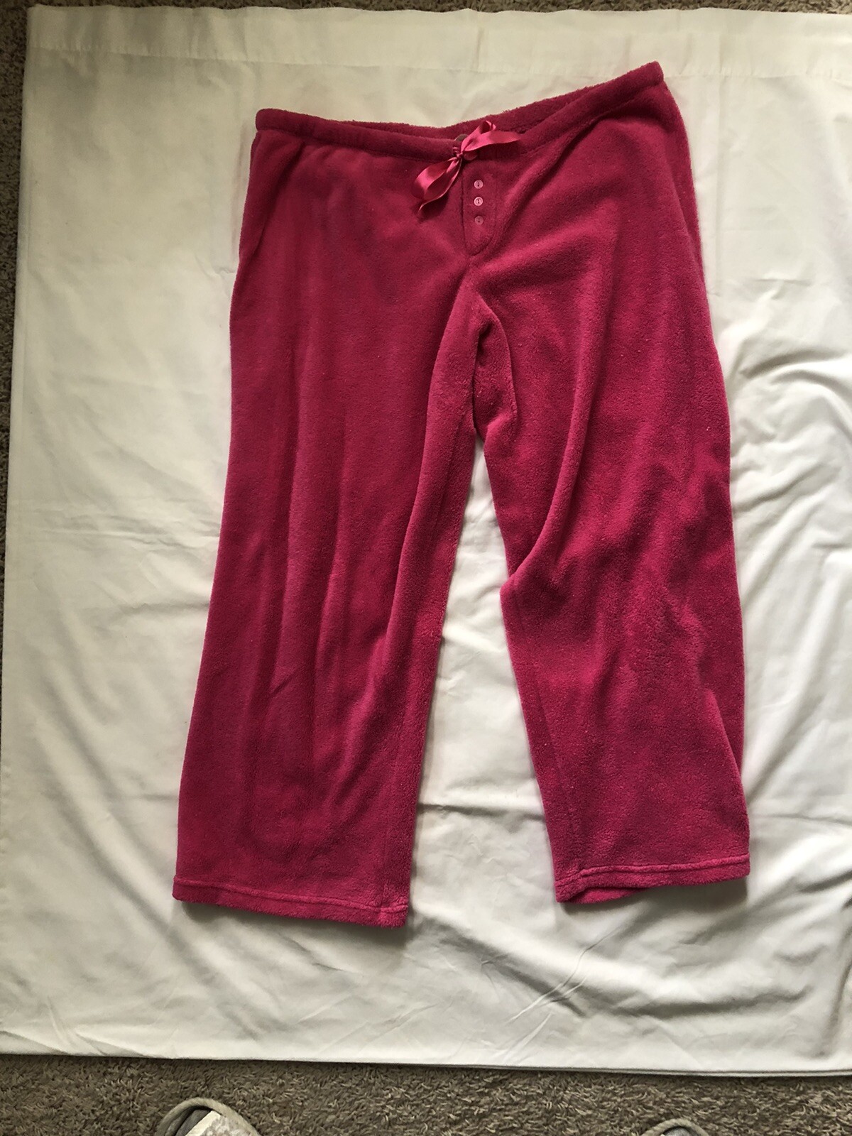 NO BOUNDARIES HOT PINK FLEECE PA TS- SIZE XXL - Gem