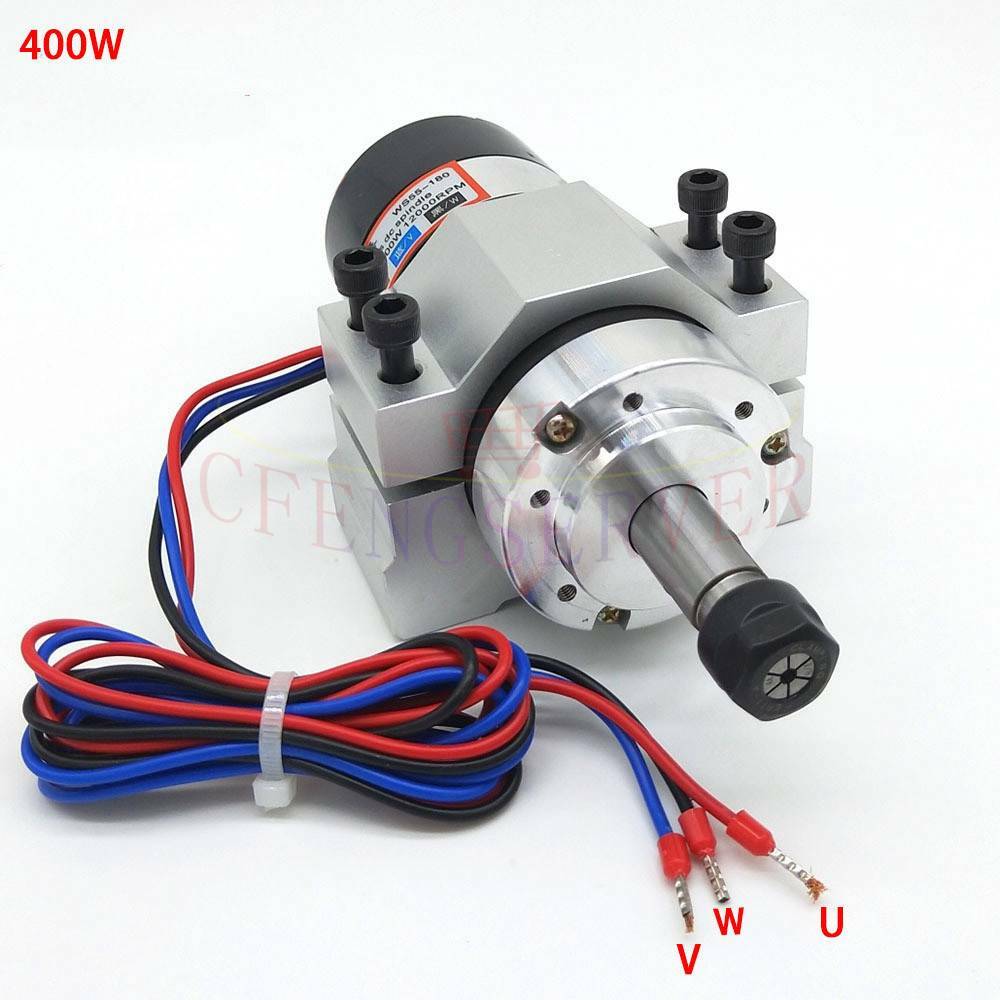 ER11 Brushless Spindle 400W + Clamp Base + WS55-180 BLDC Motor Driver ...