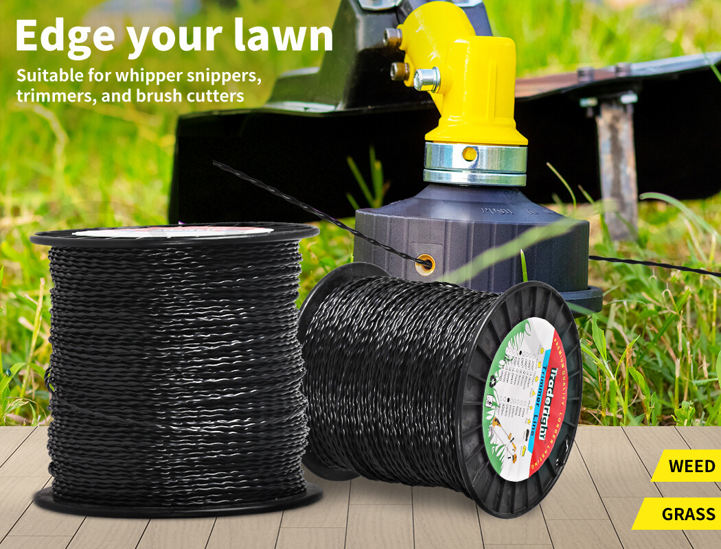 Traderight Trimmer Line Spiral Twist String 2.7MM x 264M Whipper ...