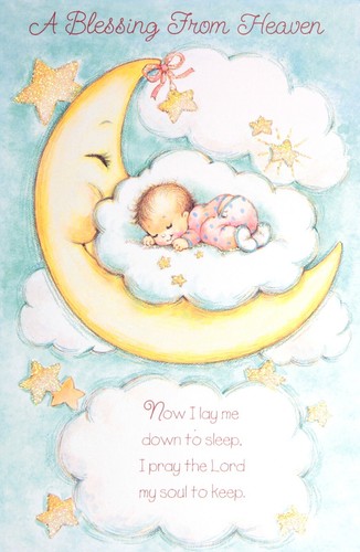 Religious NEW BABY Card, "A Blessing From Heaven" by Bella Greetings ...