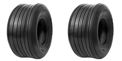 TWO 15/6.00-6, 15x6.00-6 Hay Tedder Tubeless Tires Smooth Rib 6 Ply ...