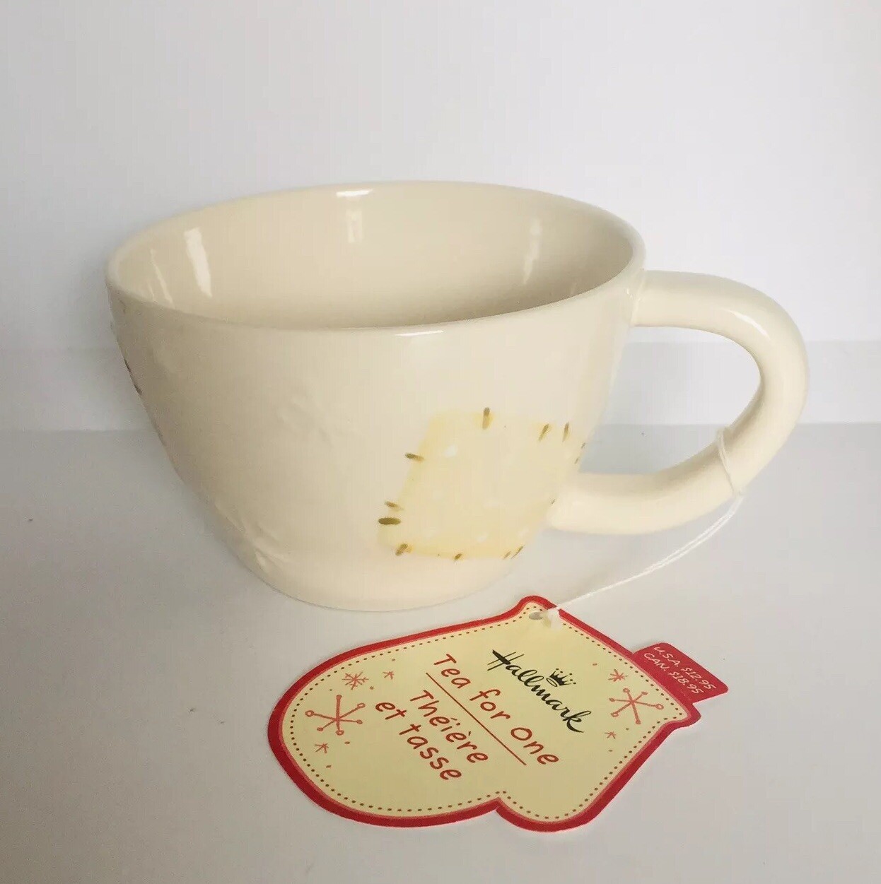 Hallmark Tea For One Mug Coffee Cup Patches Ivory NWT | eBay
