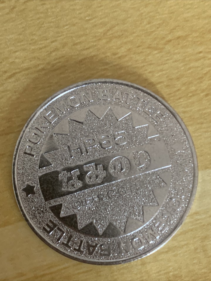 1x JAPANESE Pokemon SEAKING #119 METAL COIN Meiji Juice PROMO 1st ...