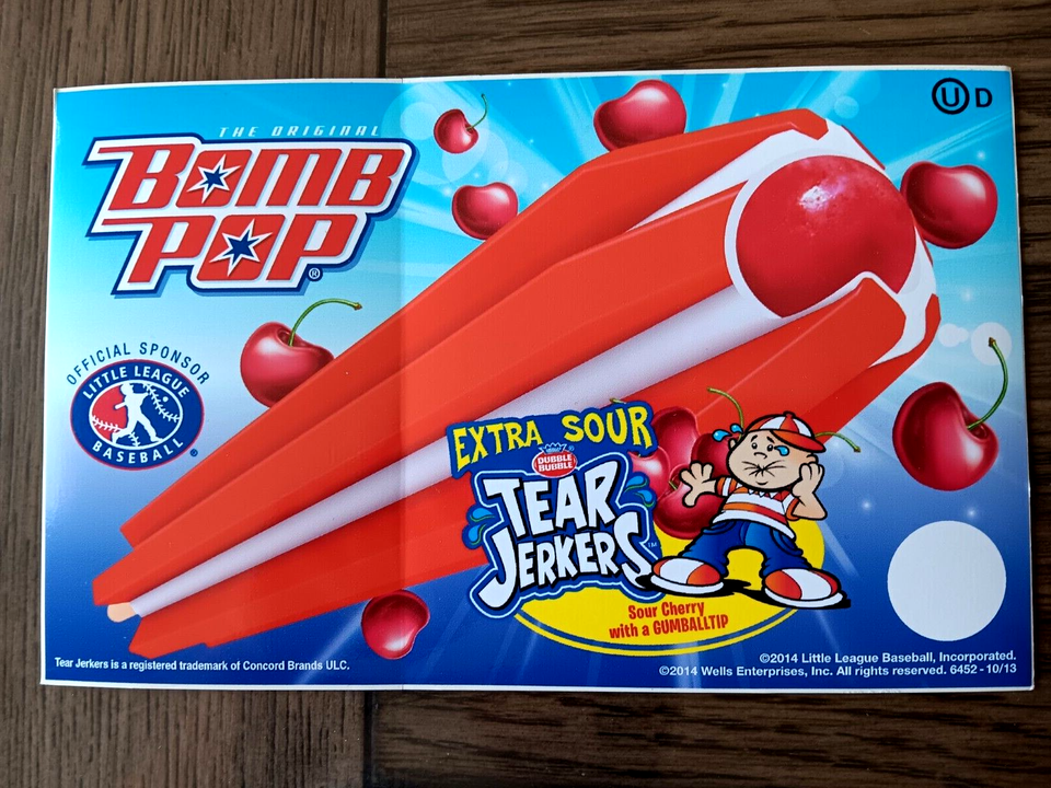 2014 Bomb Pop Tear Jerkers Extra Sour Ice Cream Truck Sticker Decal 8"x5" | eBay