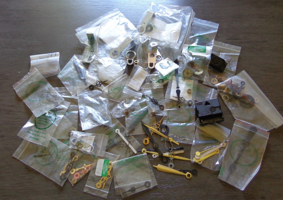 Vintage Large Lot of Clock Parts Most in Original S. LaRose Packages ...