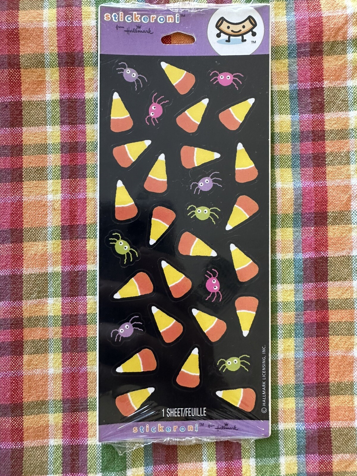 Vintage Halloween Hallmark Stickeroni Stickers 1 Sheet 31 Pieces Candy ...