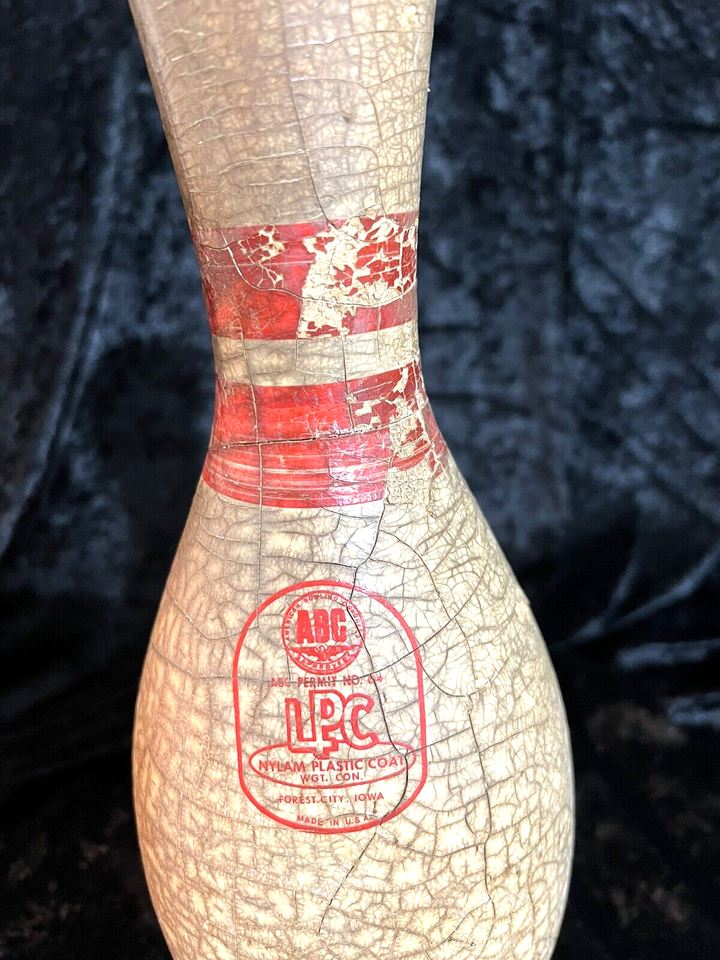 Vintage LPC Bowling Pin, Plastic Coated, ABC Approved, Made in USA | eBay