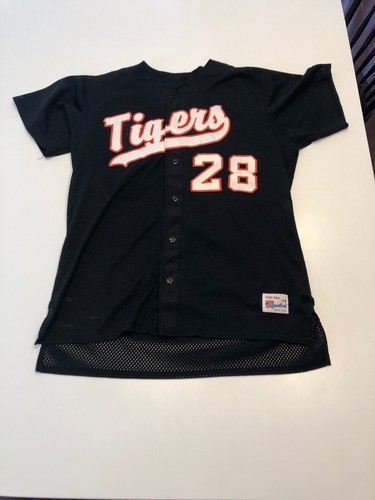 Game Worn Used Princeton Tigers Speedline Baseball Jersey Size 44 #28 ...