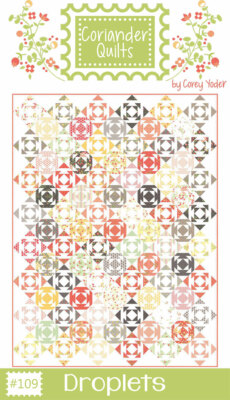 Quilt Pattern DROPLETS Moda CORIANDER Fat Quarter Friendly SUNDROPS | eBay