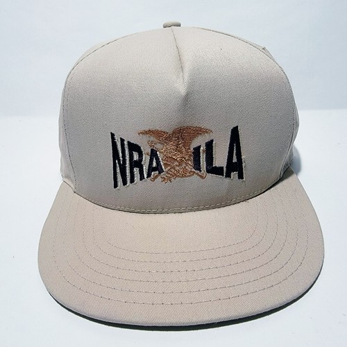 NRA ILA Trucker Hat Logo Snapback Tan Baseball Cap Embroidered Eagle ...
