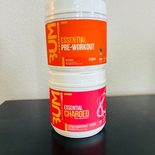 RAW BUM Pre-Workout Bundle 2 in Pack: Citrus Grapefruit Orange, 30 & 25 Servings | eBay